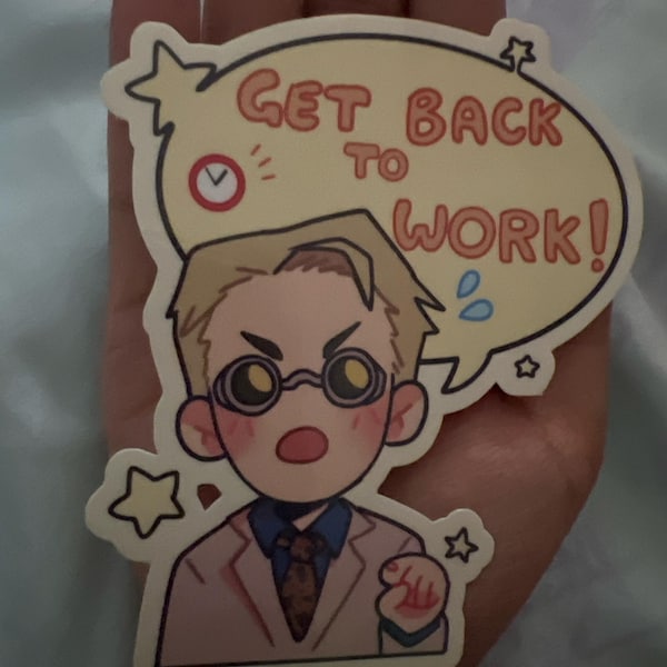 Get to Work Sticker! - Etsy