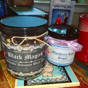 Black Magick Witches Brew Tea Magick, English Tea, Crystal Tea Strainer ...