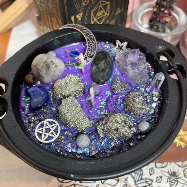 Cosmic Witch Large Cauldron Candle - Etsy