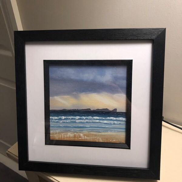 Seasons in the Sun. an Original Oil Painting on Circular Stretched ...