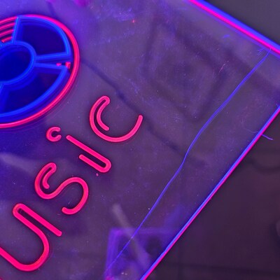 Paris Eiffel Tower France RGB Dynamic Glam LED Sign Cut-to-edge Smart ...