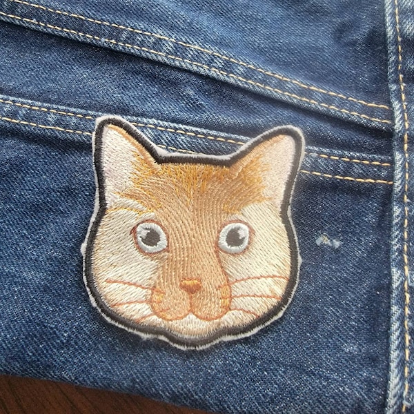 Machine Embroidery Design- Cat Faces Patch- Kitten Patch Embroidery ...