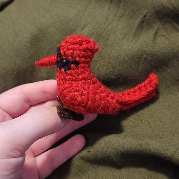 Little Cardinal Written Crochet Pattern | Crochet Amigurumi | Realistic ...