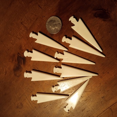 Real Bone Carved Arrowhead - Etsy