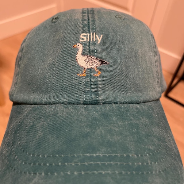 Embroidered Silly Goose Cap - Vintage Humorous Baseball Hat - Mom Dad ...