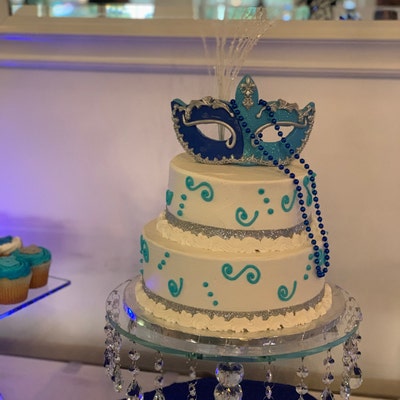 Masquerade Mask Cake Topper - Etsy