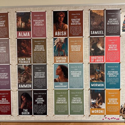 Book of Mormon Scripture Hero Cards LDS Come Follow Me 2024 Scripture ...