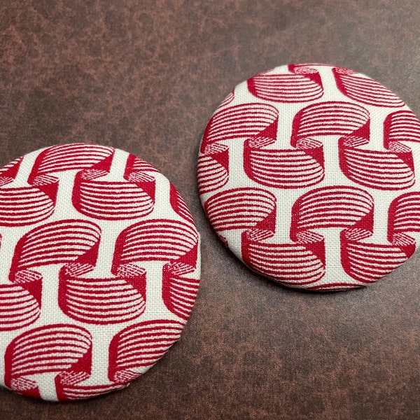 25 Cover Buttons 5/8 Inch Size 24 Wire Backs/loop Backs Covered Buttons ...