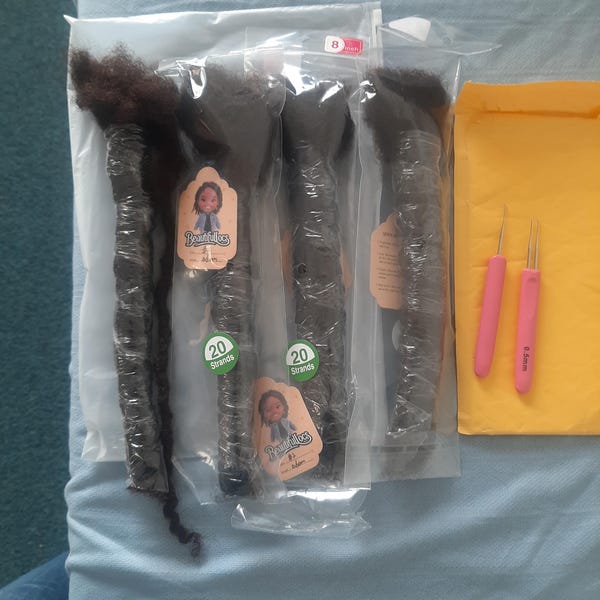 100 Locs Anwi Textured Human Hair Loc Extensions With Curly Tips ...