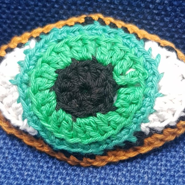 Crochet Eye PATTERN - Third Eye Crochet Applique Patch Pattern - Etsy