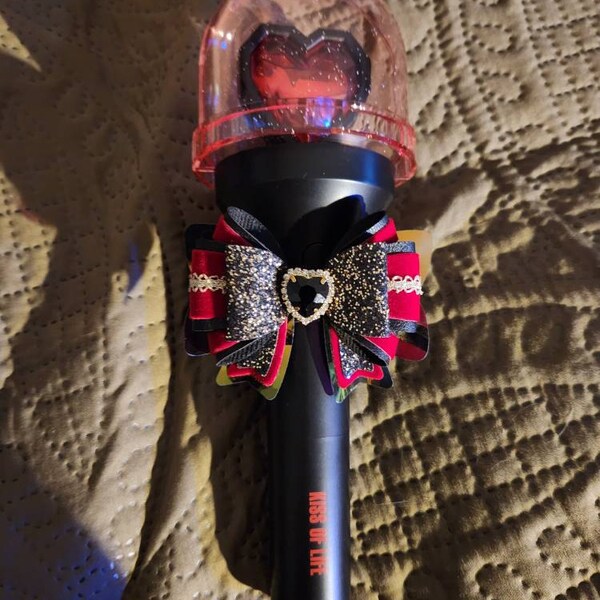 BTS SUGA AGUST D Ribbon Bow Keychain Pendant Light Stick Lanyard ...