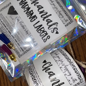 ROLL OF 250 Large Car Freshie Warning Labels Custom Warning - Etsy