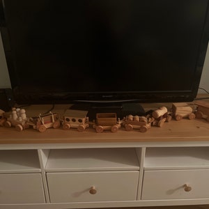 Custom Handmade Wooden Train Set - Etsy