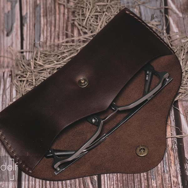 Leather Glases Case Leather Glasses Box Glasses Case,gift for Him ...