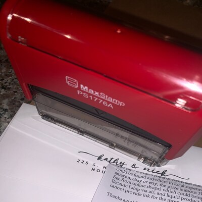 Custom Address Stamp Premium Self-inking or Rubber Return - Etsy