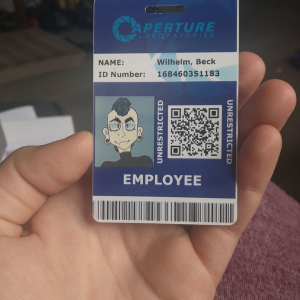 Aperture Laboratories ID Card Cosplay Prop - Etsy