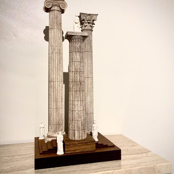 Greek Columns From Hera II Temple and Parthenon • Doric Order Column ...