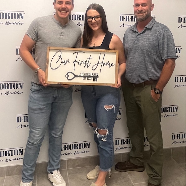 Our First Home | Personalized Our First Home | Realtor Gift Name Sign ...