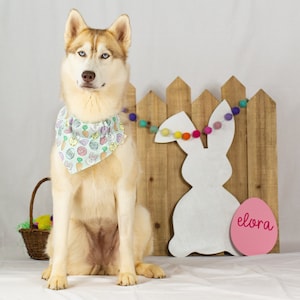 Unfinished Wood Bunny Rabbit With Floppy Ear Laser Cutout, Wreath ...