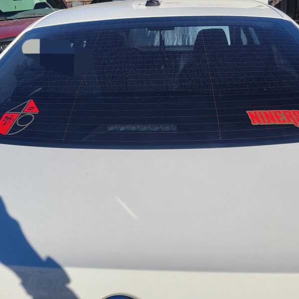 SF Decal, San Francisco Decal Sticker, Forty Niner Inspired Decal - Etsy