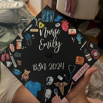 Reading Book Literature English Education Printed Graduation Cap Topper ...