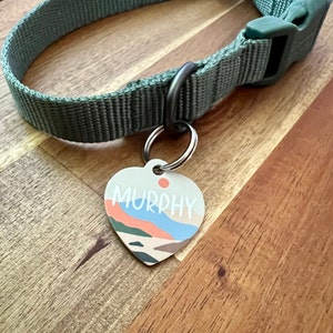 Cow Print Dog Tag Animal ID Tag Farm Dog Tag Double Sided - Etsy