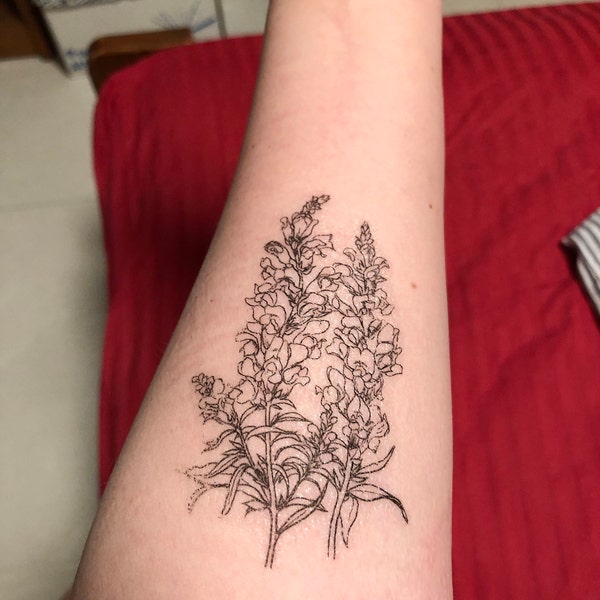 Snapdragon Temporary Tattoo Sticker (set of 2) - Etsy