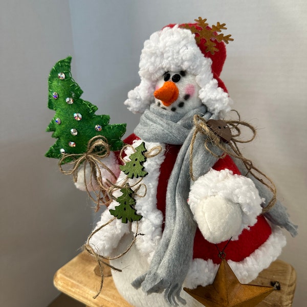 Pattern Pdf Snowman Christmas New Year, Snowman in Coat, Snowman in a ...