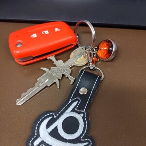 FFXIV Embroidered Job Icon Logo Soul Stone Keychain Fob Reaper - Etsy