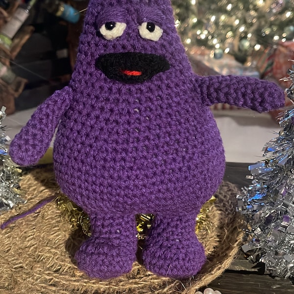 Grimace Crochet Pattern – Mcdonald's Character Amigurumi + Bonus Mets ...