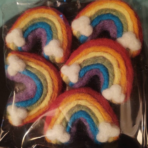 Felt Rainbows | Mini Rainbows | Mini Felt Rainbows | Pastel Felt ...
