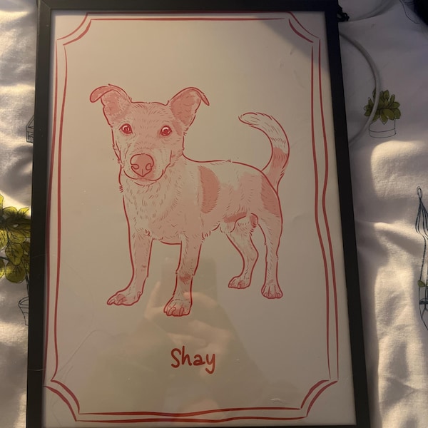 Custom Funky Pet Portrait, Cute Digital Cat Poster, Custom Badly Drawn ...