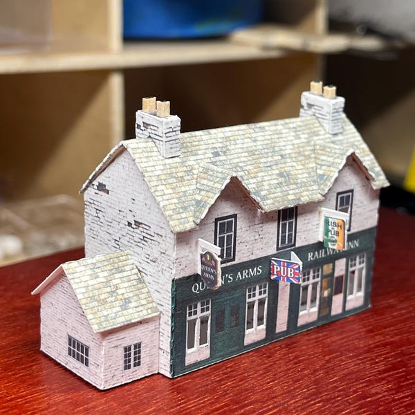 Miniature Paper Model Vehicle - School Bus - Cardstock Kit - Pre Cut ...