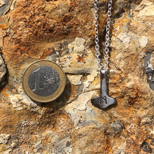 Tiny Repton Style Mjolnir in Sterling Silver - Etsy