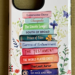 Personalized Favorite Book Phone Case, Custom Bookshelf Dark Academia ...