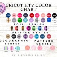Editable Cricut Vinyl Color Chart, Permanent Vinyl Color Chart Editable ...