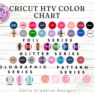 Editable Htvront HTV Color Chart Vinyl Color Chart Editable - Etsy UK