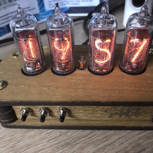 Nixie Clock Kit IN14 with Tubes and Wooden Enclosure. - Etsy