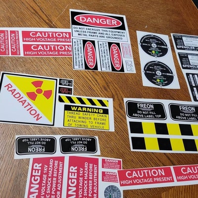 Ectomobile Yellow O2 Side Tanks and Gauges Stickers - Etsy
