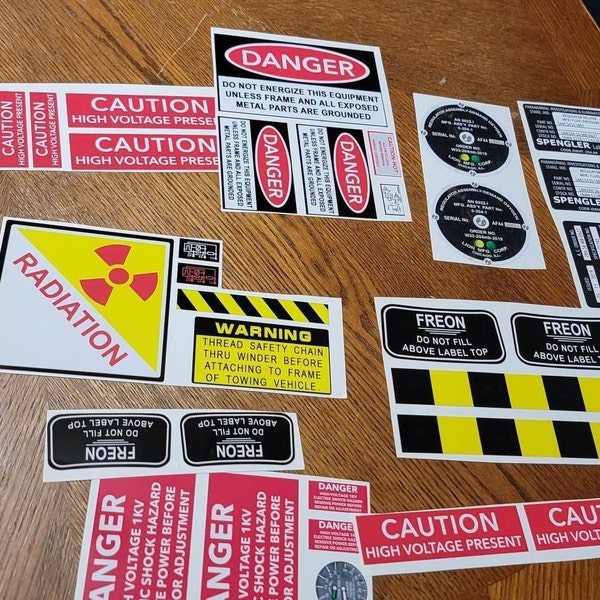 Ectomobile Yellow O2 Side Tanks and Gauges Stickers - Etsy