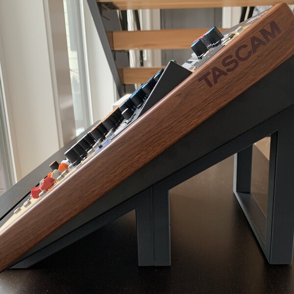Tascam Model 12 Mixer Tabletop Stand - 3d Printed - Black W/non ...