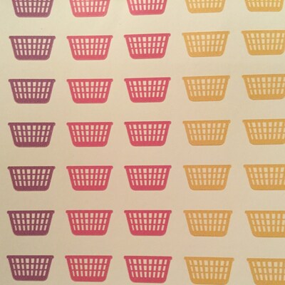 LAUNDRY BASKET Planner Stickers - Etsy