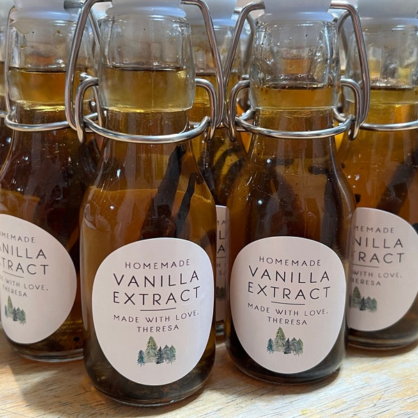 Homemade Vanilla Extract Labels, Homemade Vanilla Extract Sticker ...