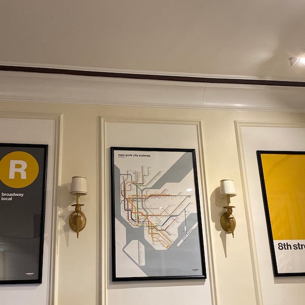 New York City Subway Map / NYC / Minimal Poster Print / Subway Style ...
