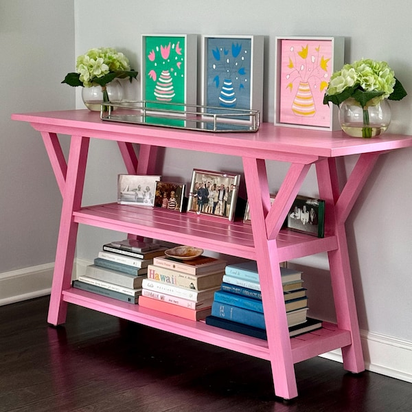 Pink Decorative Books, Shelf Decor Bundle of Pink, White, Hot Pink ...