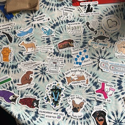 Dog Grooming Professionals Funny Stickers, Groomer Sticker Pack ...