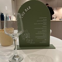 Triple Sign Cocktail Drinks Menu Printed Drinks Menu, Modern Arch ...