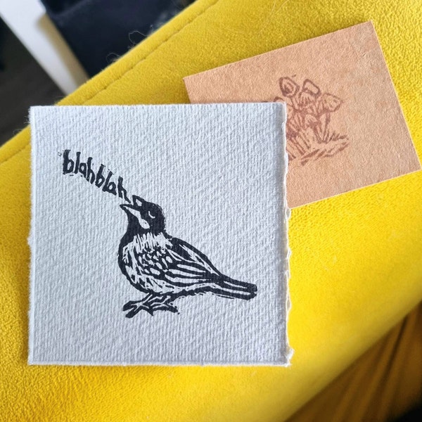 Handmade Limited Edition A4 Linocut Print of a Selkie and Seal 'return ...