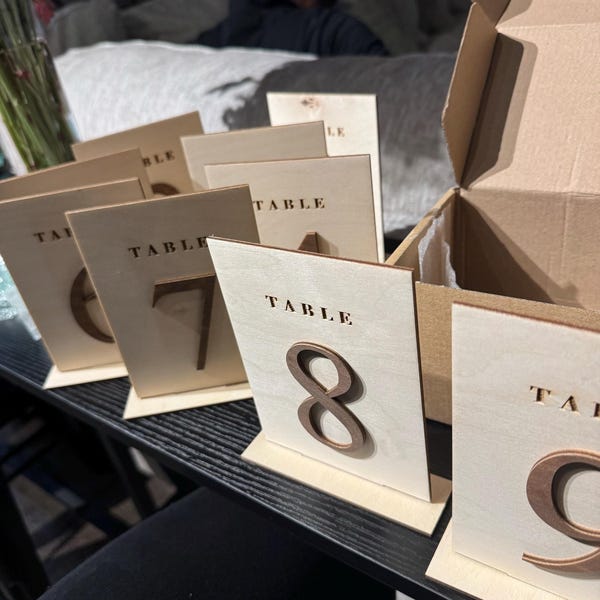 Wedding Table Number - Wedding Table Decor, Rustic Country Wedding ...