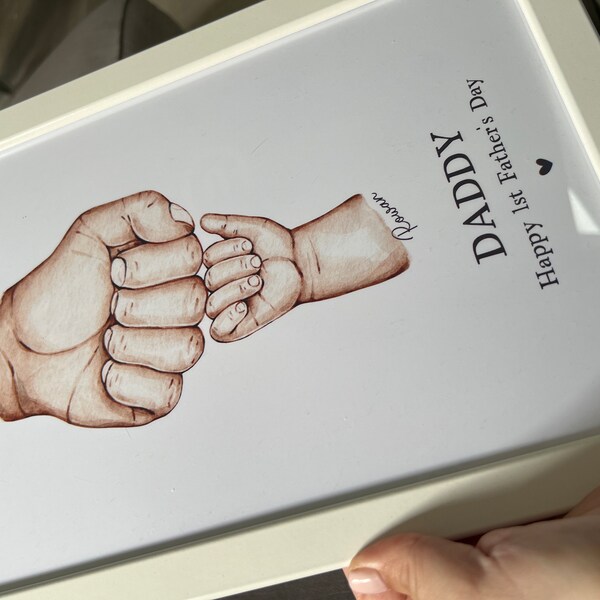Fathers Day Gifts Personalised, Hand Drawn Dad Gift From Kids, Daddy ...